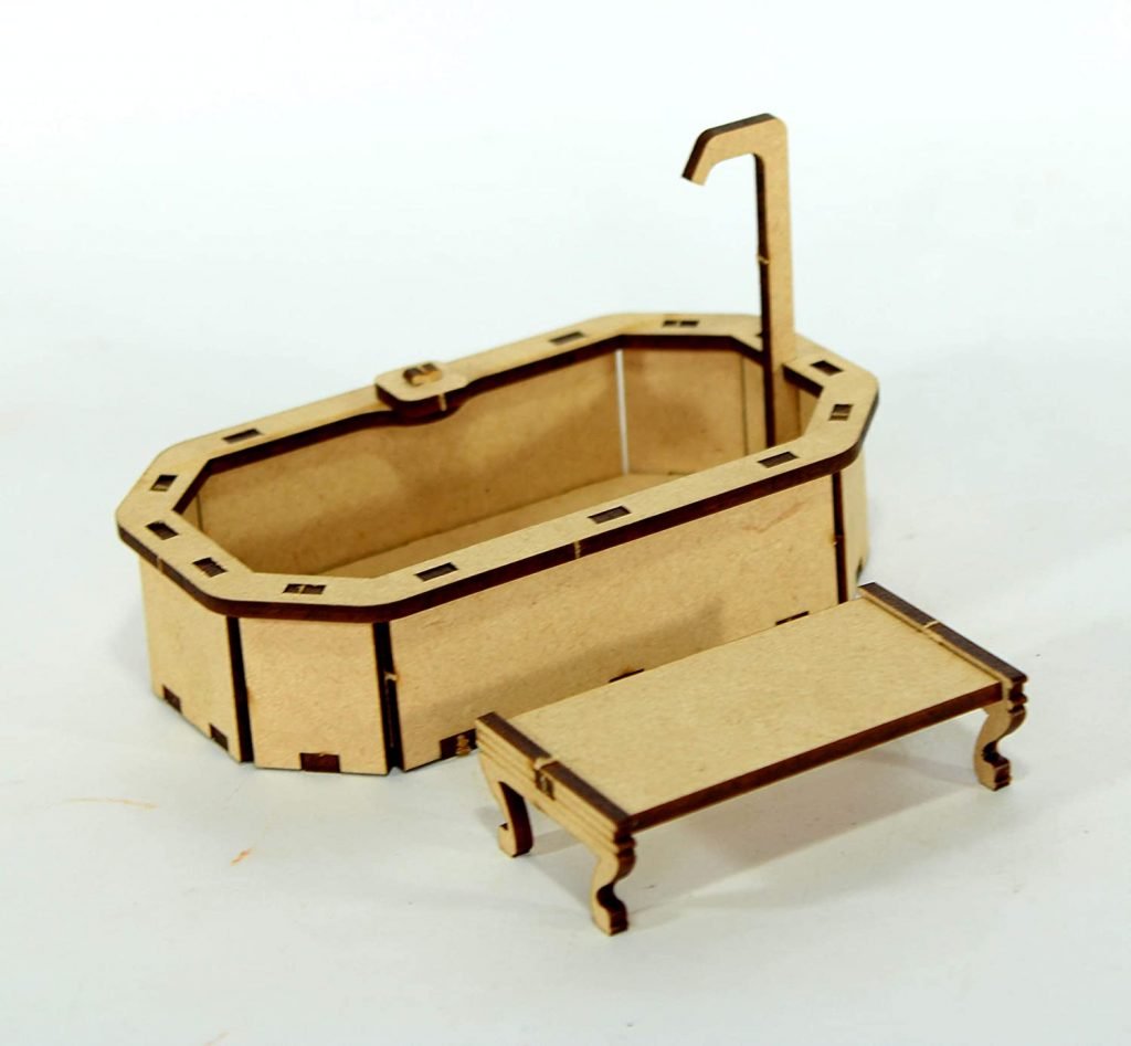 wooden miniature furniture - home decor, construction toy, modeling kit ...